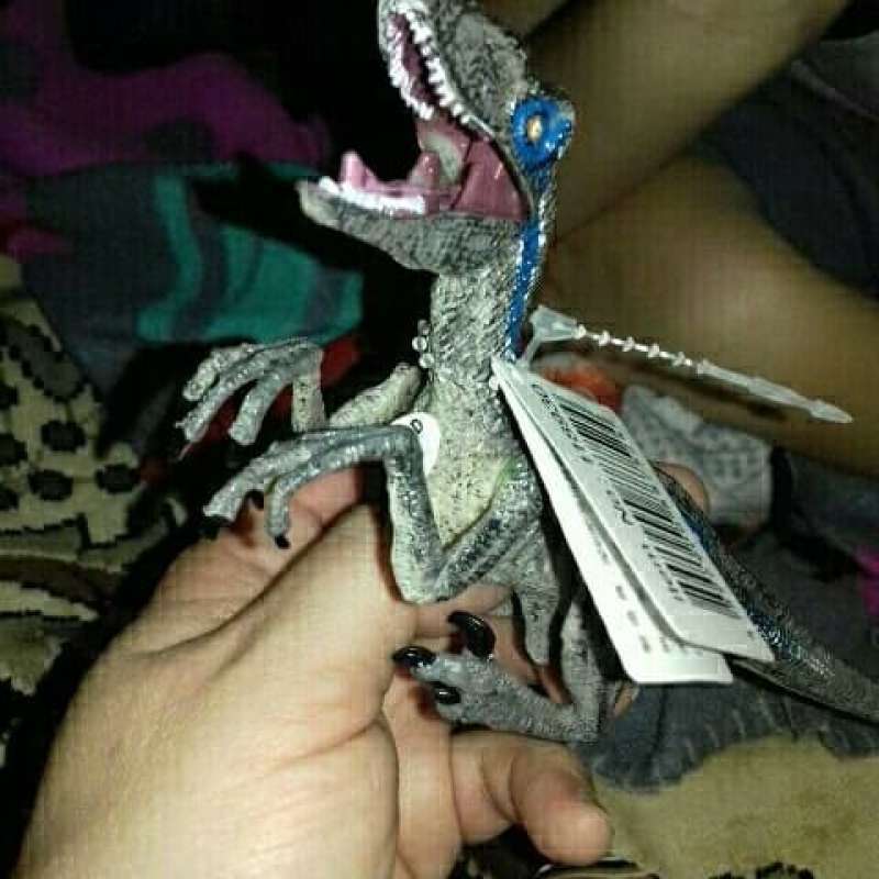 Promo Action Figure Jurassic World Velociraptor Dinosaurus Blue Diskon ...