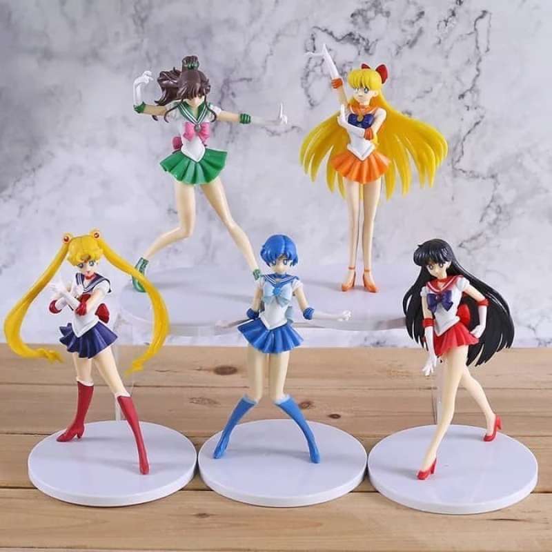 Promo Figure Sailor Moon Sailormoon Mars Venus Mercury Jupiter set 5 ...