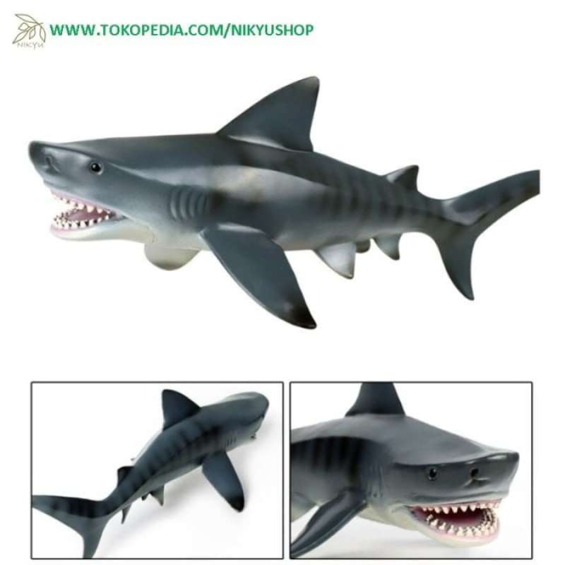 Promo Mainan Edukasi Pajangan Koleksi Tiger Shark Hiu Harimau Diskon 23 ...