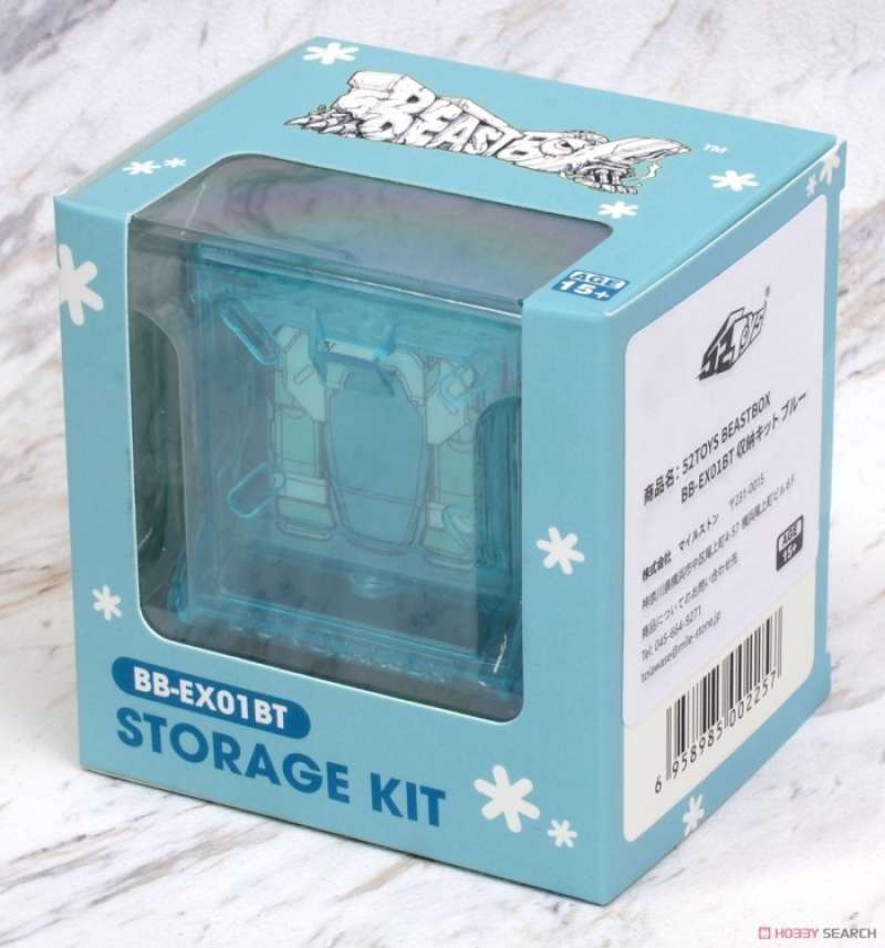Promo 52toys BeastBox BB-EX01BT Storage Kit Blue transparent Box Figure ...