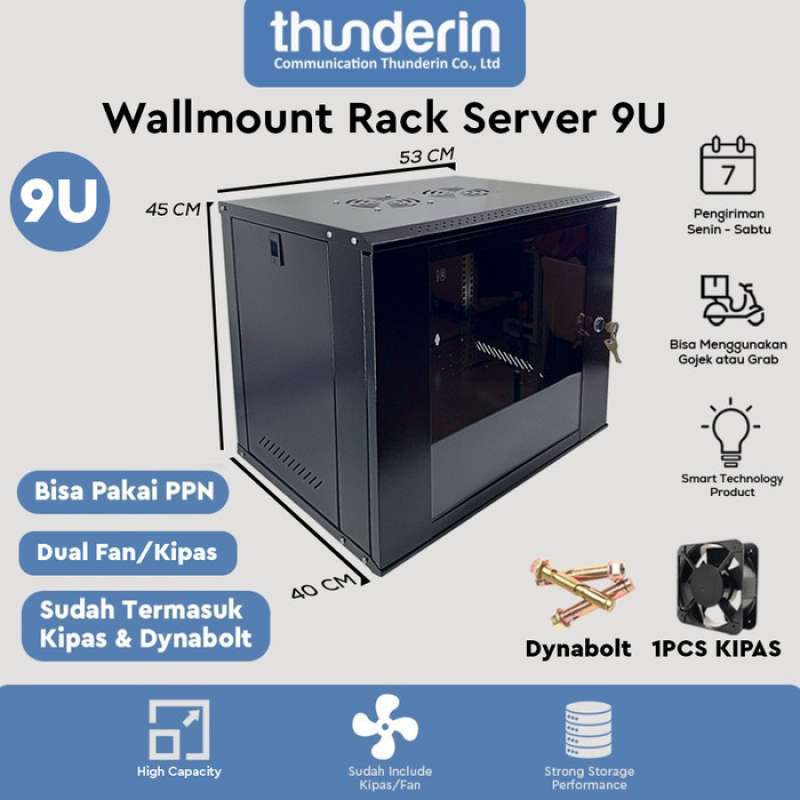 Promo Wallmount Rack Server 9U. Rack Server Ukuran 9U Diskon 9% di ...