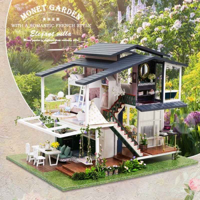 Promo Miniature Diy Dollhouse 3d Rumah Miniatur Monet Garden Diskon 23% ...