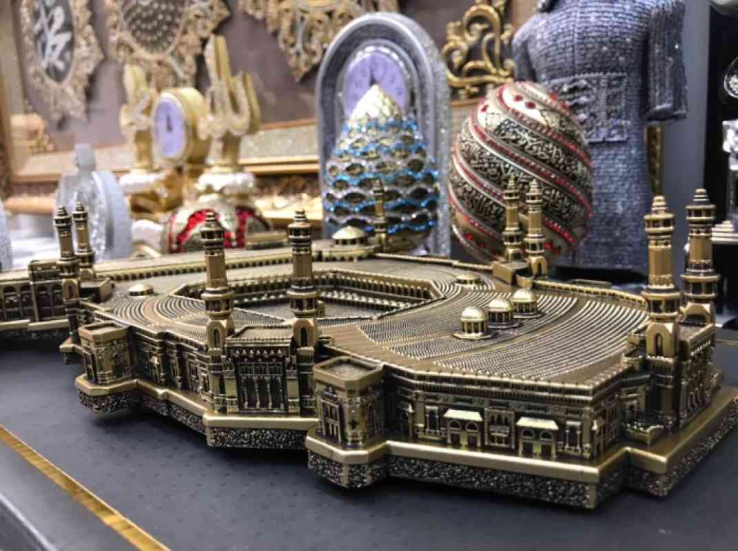 Promo Makkah Hiasan Miniatur Unik Mewah 7x37 Pajangan Kaligrafi Turki ...