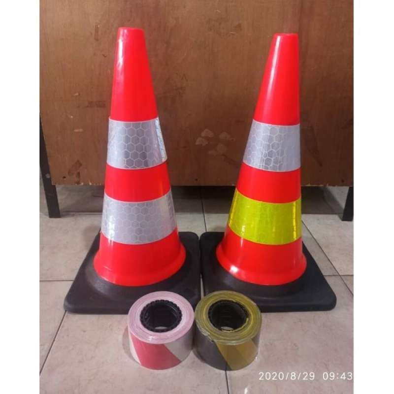 Promo Paket |Traffic Cone/kerucut besar & Police Line Polos 300 m ...