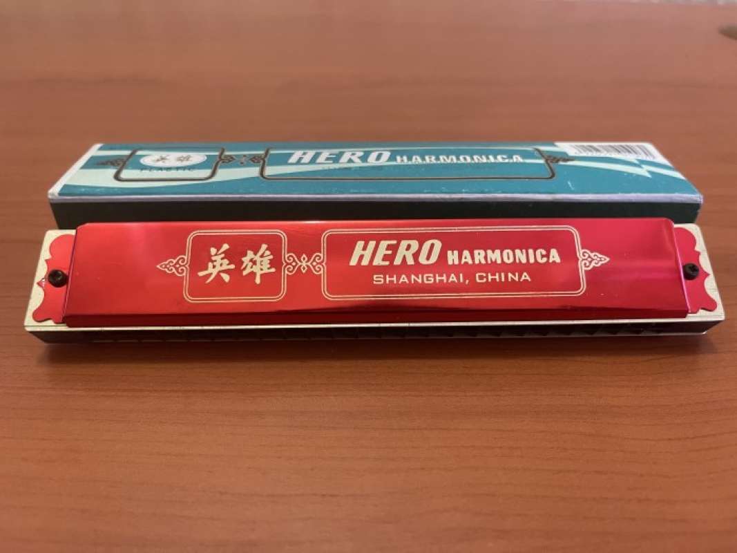 Promo Harmonika / Harmonica Hero / Besar / 24 Hole / 24 Lubang Double Hole - - Merah Diskon 50% ...