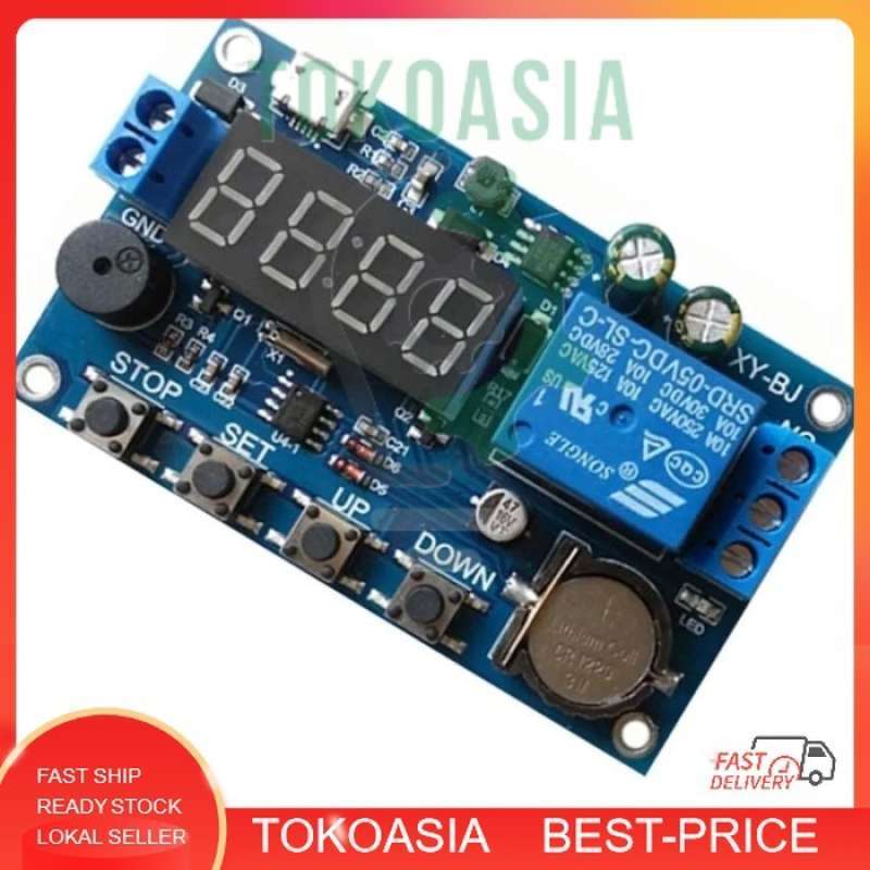 Jual XY-BJ Digital Timer Relay Real Time RTC 24 Jam 5 Programmable Timer 5V di Seller TOKOASIA ...