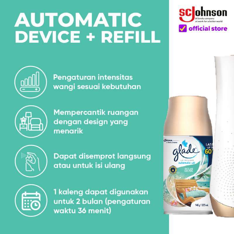 Promo Glade Matic Device + Refill 225 Ml Diskon 9% Di Seller Toko Susu ...