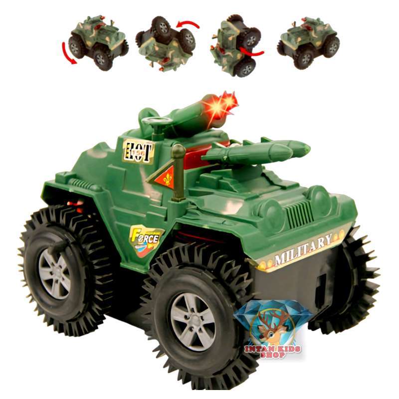 Jual MAINAN ANAK B/O TUMBLING TANK MILITARY SERIES TIPPING CAR JUNGKIR ...