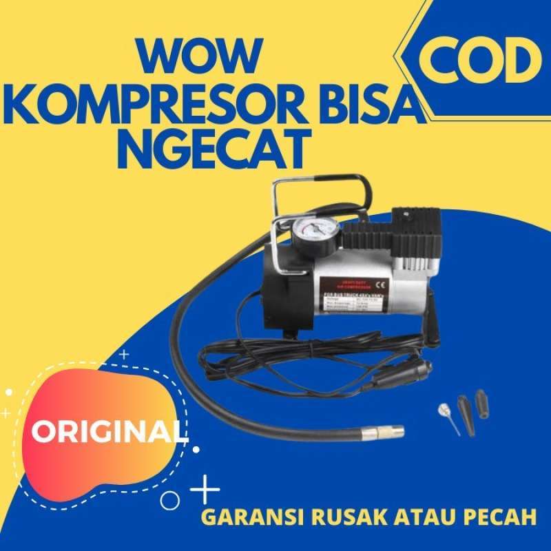 Promo KOMPRESOR LISTRIK ANGIN MINI AUTO AIR COMPRESSOR POMPA BAN MOBIL ...