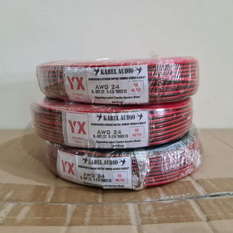 Promo KABEL AWG 24 2C UNTUK TWEETER SPEAKER WALET 100 METER - SAESAW ...