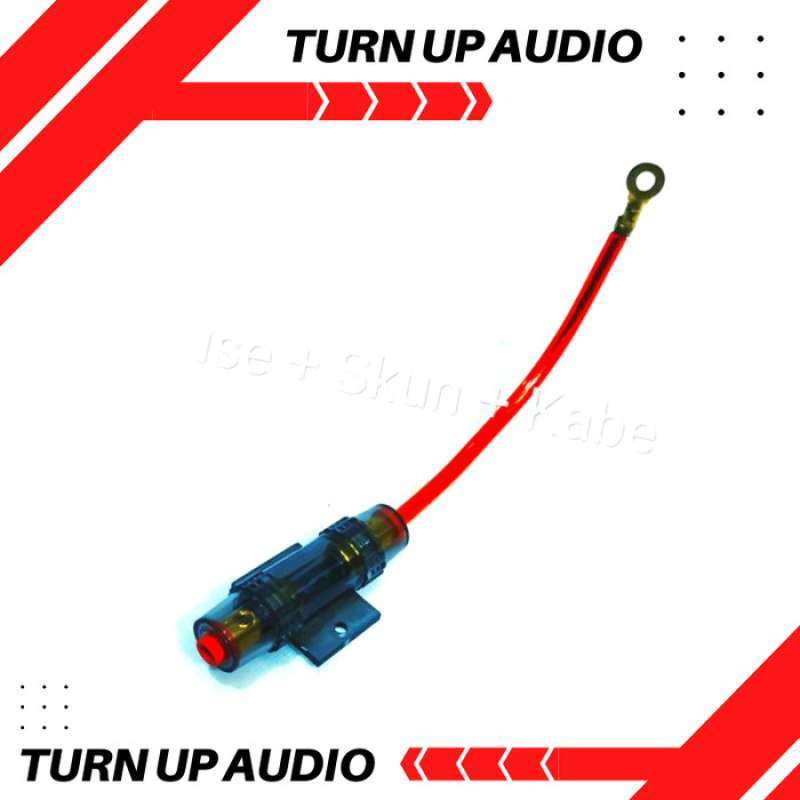 Promo PAKET SEKRING AUDIO FUSE 60A PLUS KABEL 8AWG SKUN TERMINAL ...