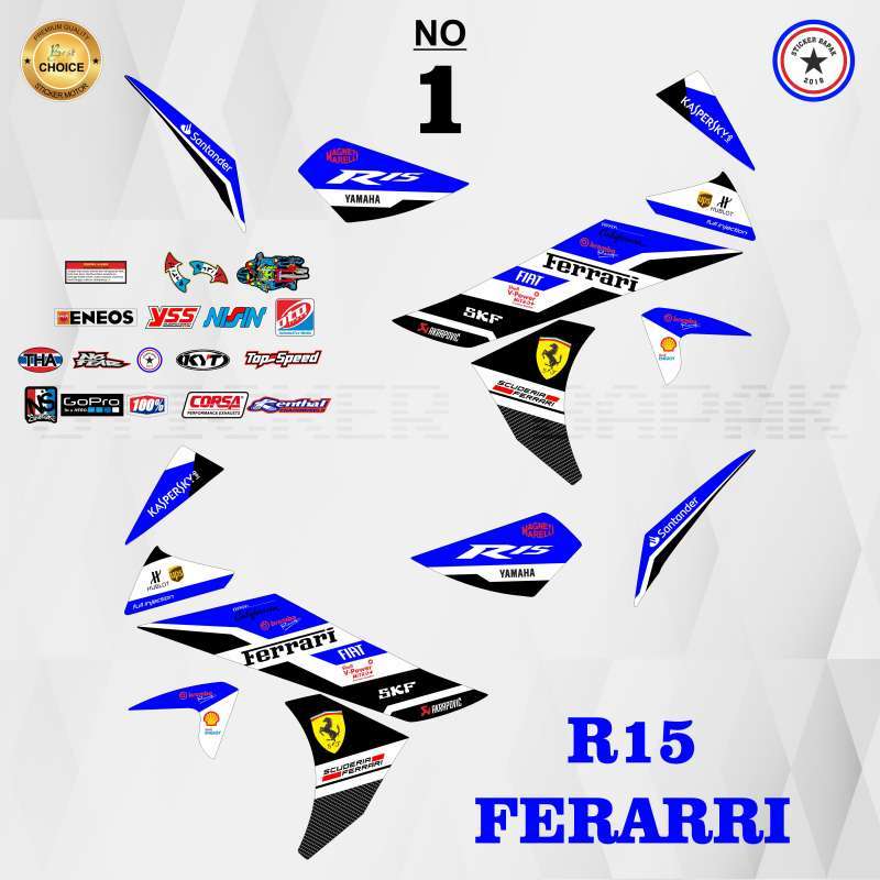 Jual Sticker Striping Variasi Yamaha R15 V1 Dan V2 Di Seller Sticker ...