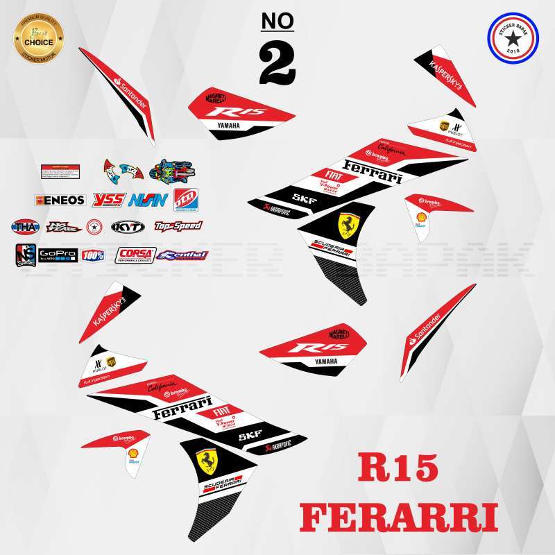 Jual Sticker Striping Variasi Yamaha R15 V1 Dan V2 - No.5 Premium Di ...