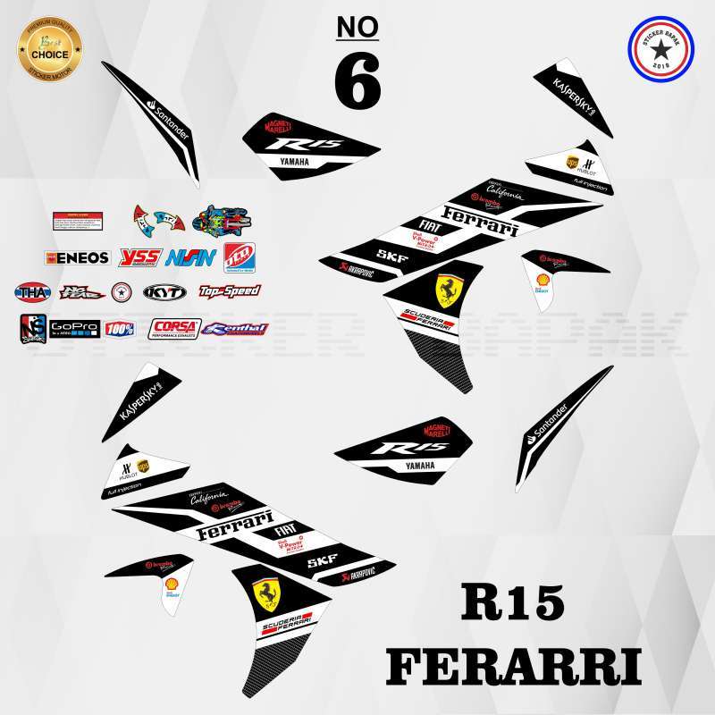 Jual Sticker Striping Variasi Yamaha R15 V1 Dan V2 Di Seller Sticker ...