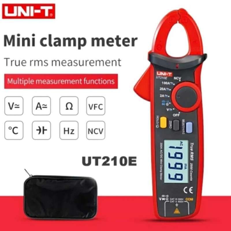 Promo TANG AMPERE CLAMP METER MINI ACM DC UNI-T UT210E UT-210E 100AMP 600V - MIYAUUUUSHP14 ...