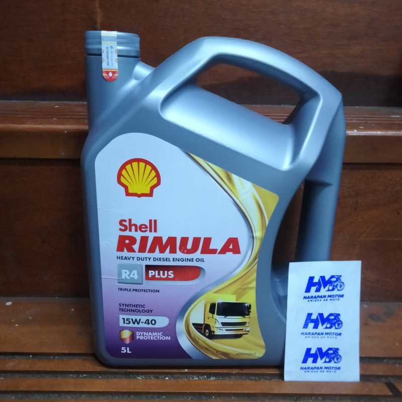 Jual Oli Mesin Shell Rimula R4 Plus 5L 15W-40 ORIGINAL di Seller ...