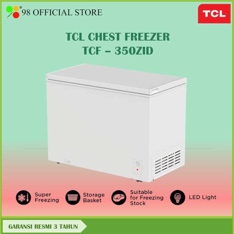 Jual FREE ONGKIR KHUSUS WILAYAH JADETABEK TCL Fast Freezing Box Freezer 350 Liter TCF-350ZID di ...