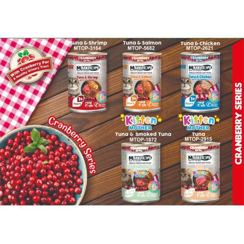 Jual Markotops 400Gram Cat Food HARGA PER BOX ISI 24 Kaleng All Stages ...