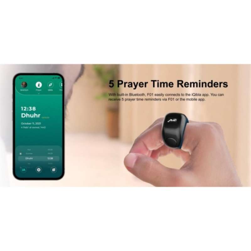Promo Sale Iqibla Zikr Smart Ring Flex F01 Lite Cincin Tasbih Digital ...