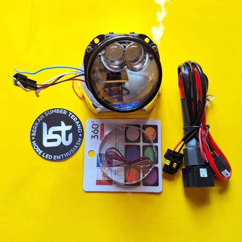 Jual Paket Komplit Biled Aes Turbo Double Laser 2,5 Inch 60 Watt ...