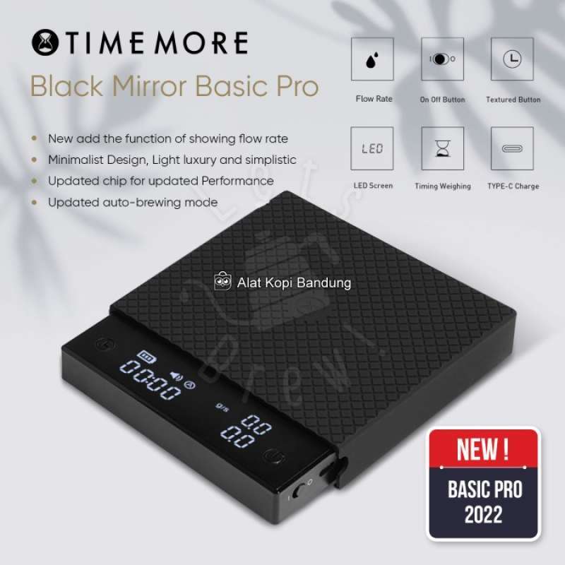 Promo Timemore Basic Pro Digital Coffee Scale Black Mirror - Timbangan Kopi Diskon 33% di Seller ...