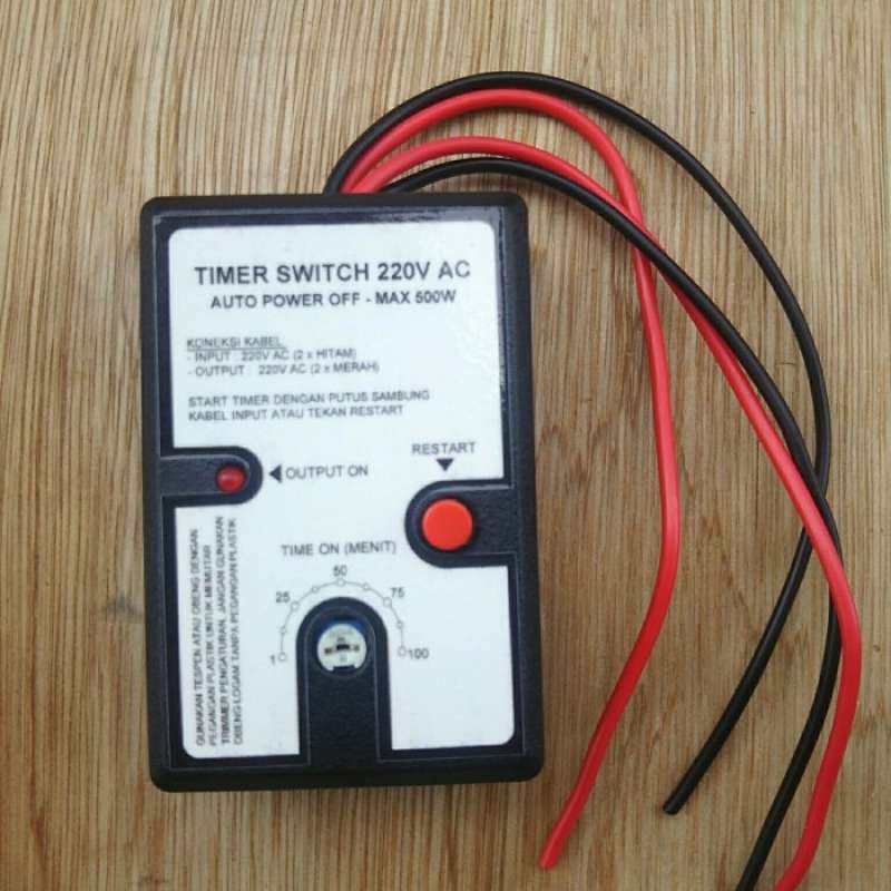 Promo Timer Switch 500w (auto Off) Saklar On-off Listrik 220v Ac -watt ...