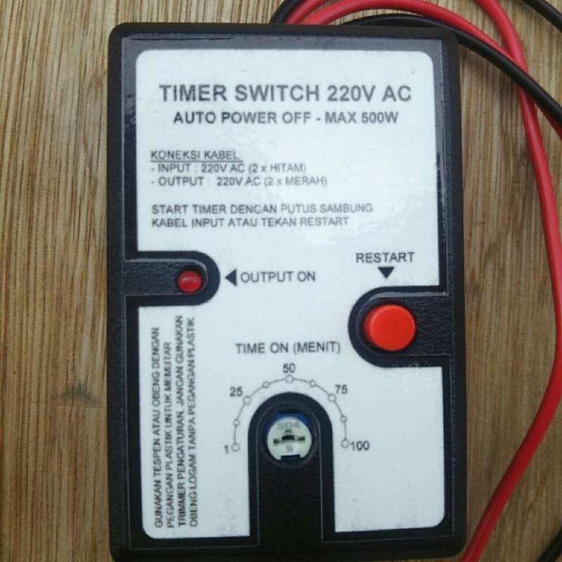 Promo Timer Switch 500w (auto Off) Saklar On-off Listrik 220v Ac -watt ...