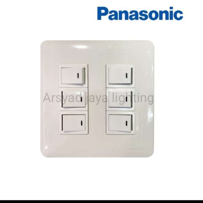 Promo Grid Switch Saklar 6 Gang Panasonic Full Color - Tokosepuluh10 ...
