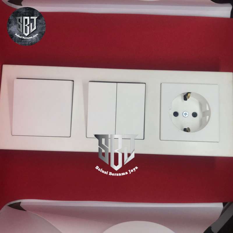 Promo Broco Stop Kontak + Saklar Seri + Saklar Engkel Plano Series ...