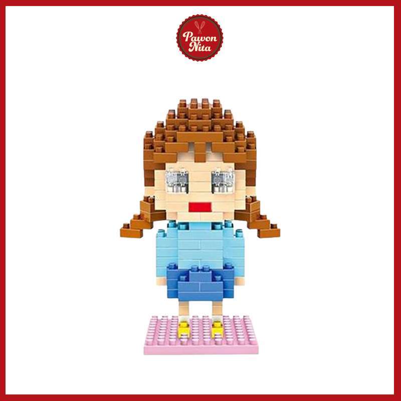 Promo LOZ 9702 Migiwa Hanako Chibi | DIY Brick Block Mainan Balok ...