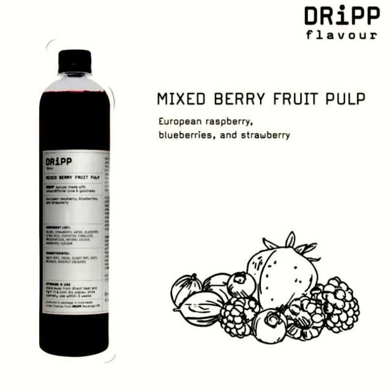 Jual DRiPP Mixed Berry Fruit Pulp Syrup - Sirup Bubur Buah Mixberry 760 ...