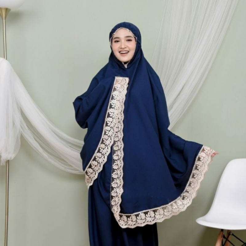 Jual Mukena Dewasa Jumbo Bahan Katun Polos Mix Renda Premium Terbaru ...