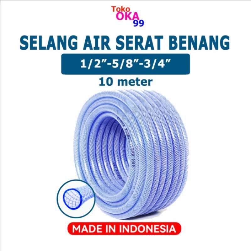 Promo Selang Air Taman 10 Meter Serat Benang / Selang Air 1/2 5/8 3/4 1 Inch - Selera_kita Store ...