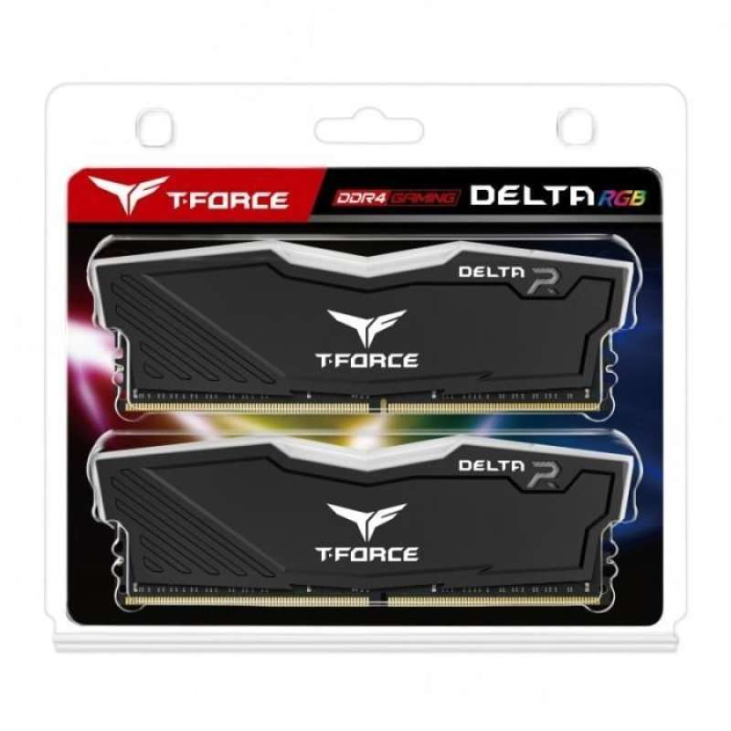 Jual Team Delta Rgb Black Ddr4 16gb (2x8gb) 3200mhz ...