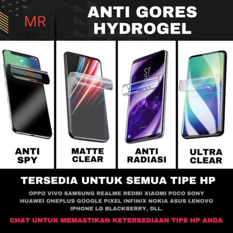 Promo Anti Gores Hydrogel Vivo All Type Clear Matte Blue Light Anti Spy Antigores Terbaik Mr