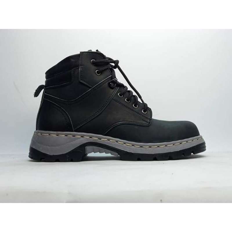 Promo Wolf Sepatu Safety Boots Pria Kulit Asli Safety Shoes Cowok .la ...