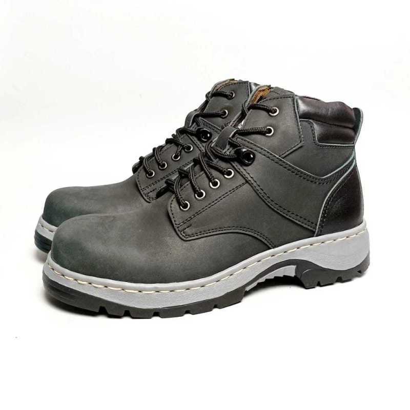 Promo Wolf Sepatu Safety Boots Pria Kulit Asli Safety Shoes Cowok .la Bsa.03 Size 39-43 Sepatu ...