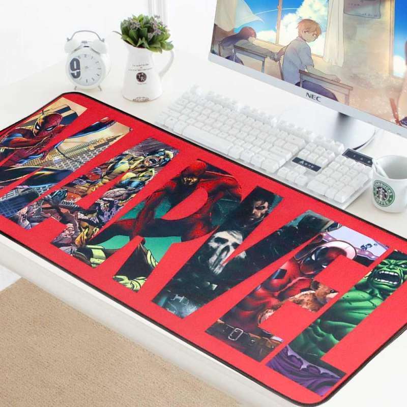 Promo Ollymurs Gaming Mouse Pad Xl Desk Mat Marvel 700 X 300 X 2 Mm ...