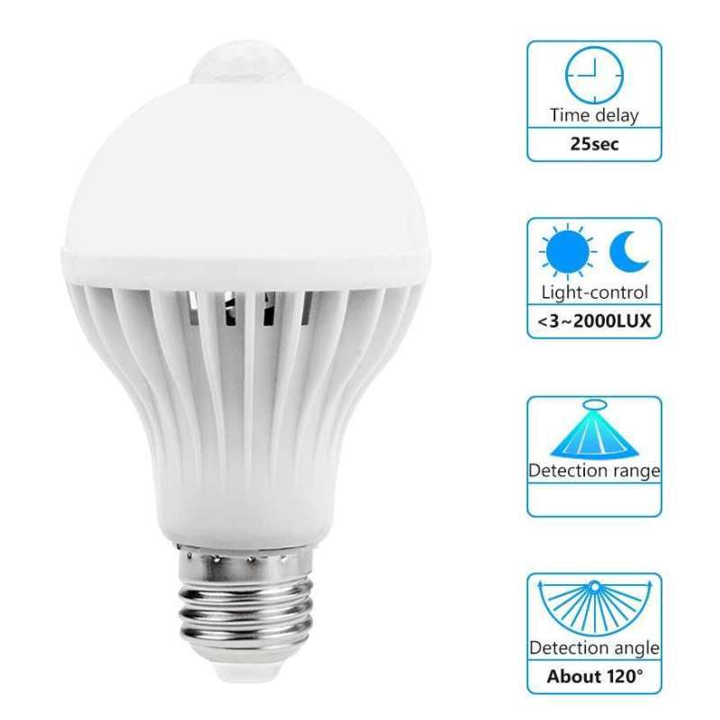 Jual Lampu Led Smart E27 9w With Pir Sensor Lampu Depan Bohlam Murah ...