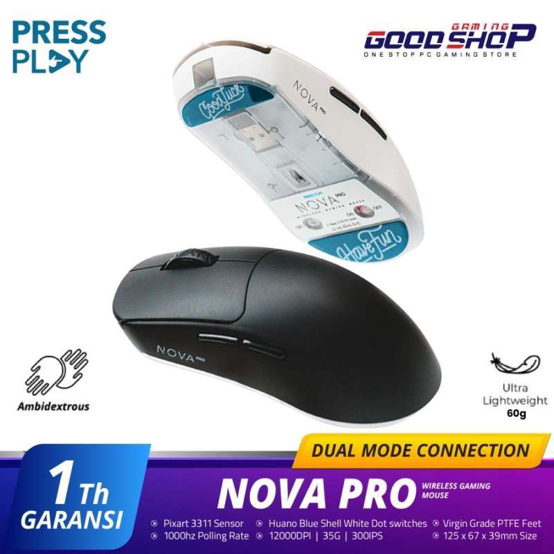 Jual Nova Pro Lightweight Wireless Gaming Mouse Di Seller Good Gaming ...