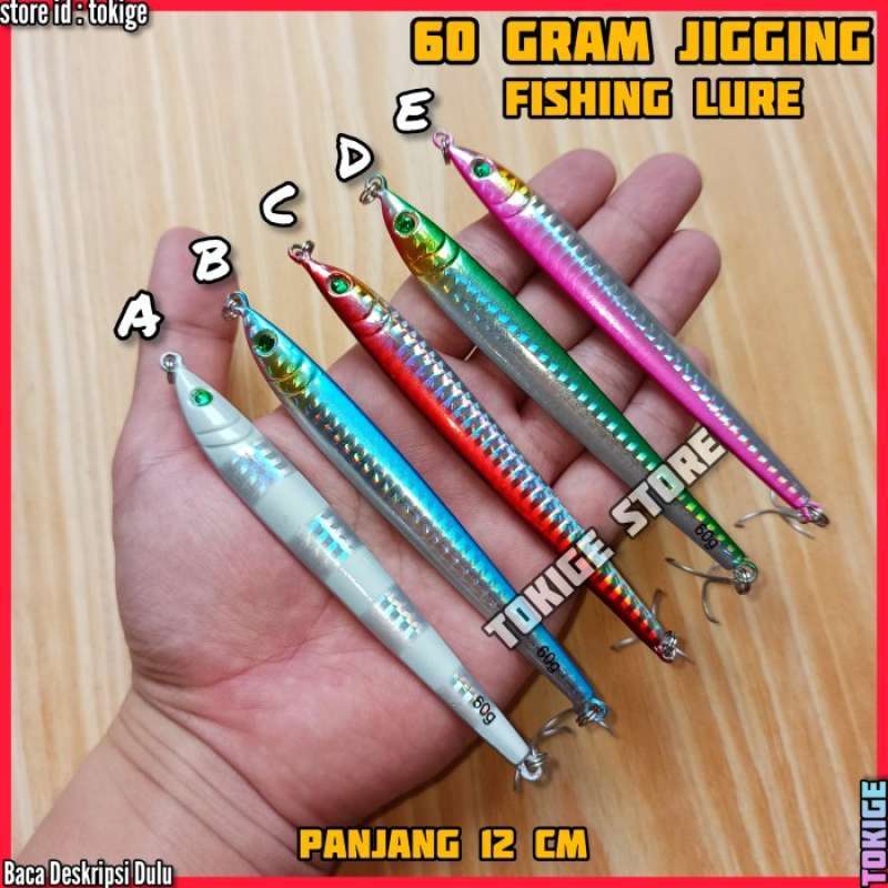 Promo 60 Gram Umpan Metal Jig Jigging Lure Fishing Umpan Besi Laut Sea X150 Diskon 9% Di Seller ...