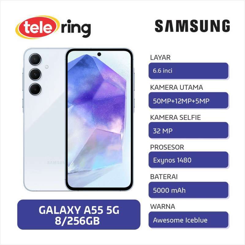 Jual Hp Samsung A55 5g 8/256gb Di Seller Telering - Samsung Official ...