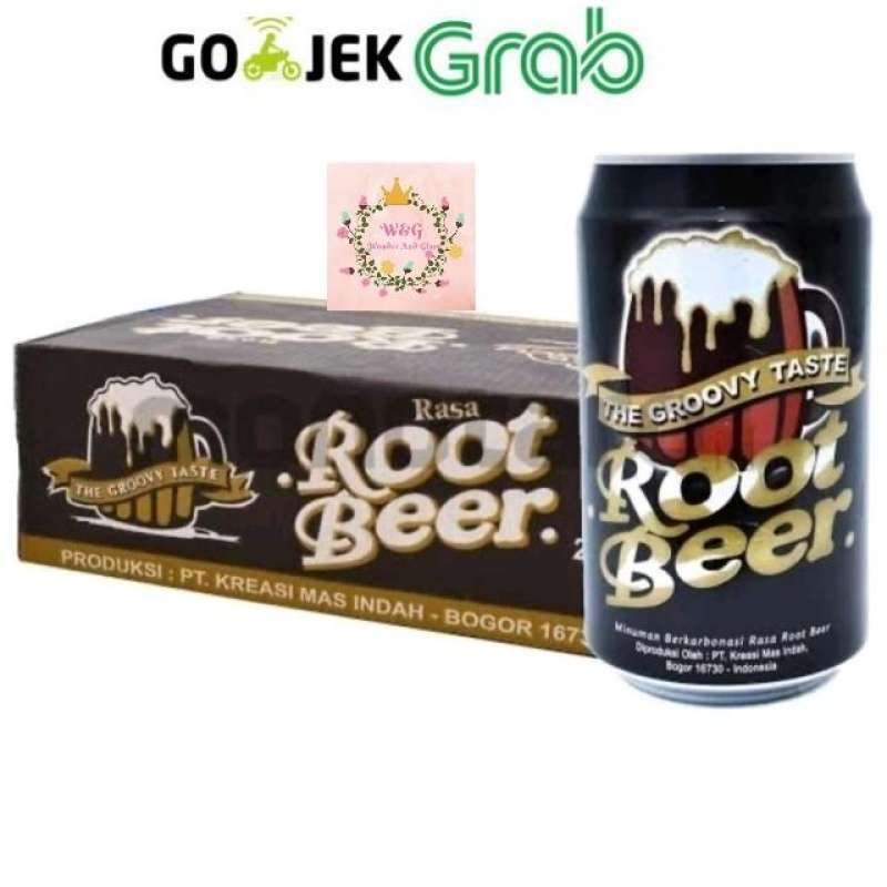 Jual Root Beer Groovy 330ml | Root Beer Kaleng 330ml 1 Dus 24 Pcs Di ...