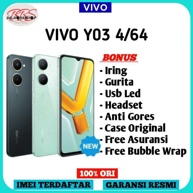 Jual Vivo Y03 4/64 Gb Garansi Resmi Di Seller Bigboss Shop - Kartini, Kota Jakarta Pusat | Blibli
