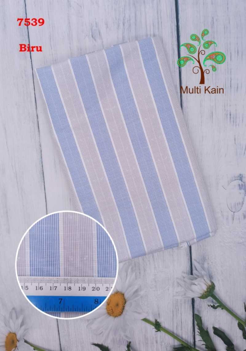 Promo Bahan Kain Katun Tenun Yarndyed Salur Basik Basic Meter Grosir Diskon 23% Di Seller ...