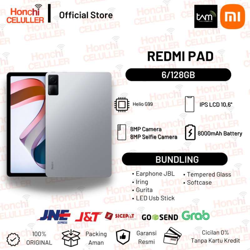 Jual Xiaomi Redmi Pad 6/128gb Garansi Resmi Xiaomi Indonesia Tam - Wifi ...