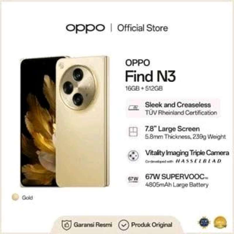 Oppo Find N3 Fold - Harga Terbaru Juni 2024 | Blibli