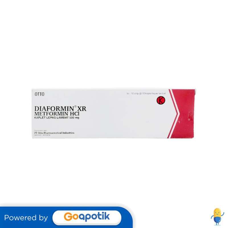 Jual Diaformin Xr 500 Mg Box 100 Kaplet Di Seller Apotek Hanira - Marga ...
