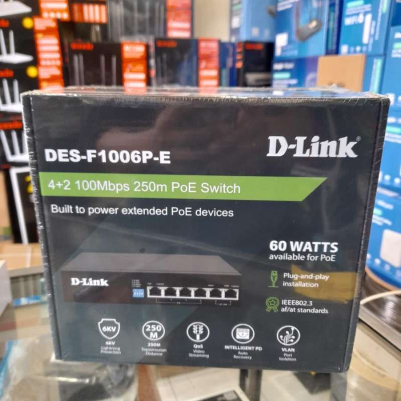 Jual Switch Poe 4 Port Dlink Des-f1006p-e Di Seller Top Computer Bali ...