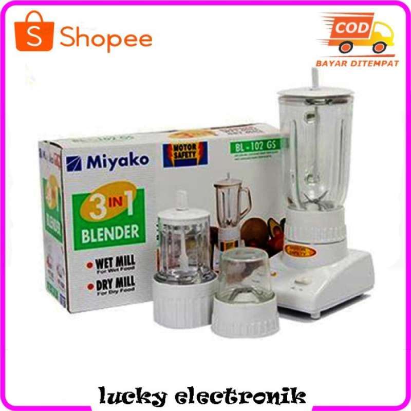 Promo Miyako Blender Kaca / Gelas Bl-102 Gs 3 In 1 Garansi Resmi Original Diskon 27% Di Seller ...